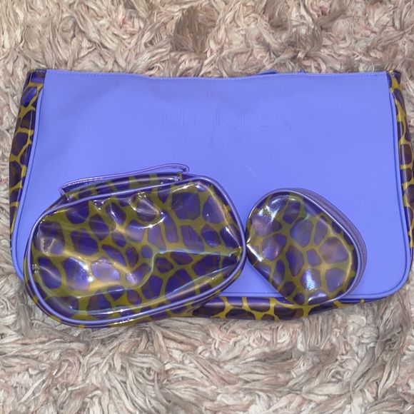 Clinique | Bags | Clinique 3 Pieces Set | Poshmark